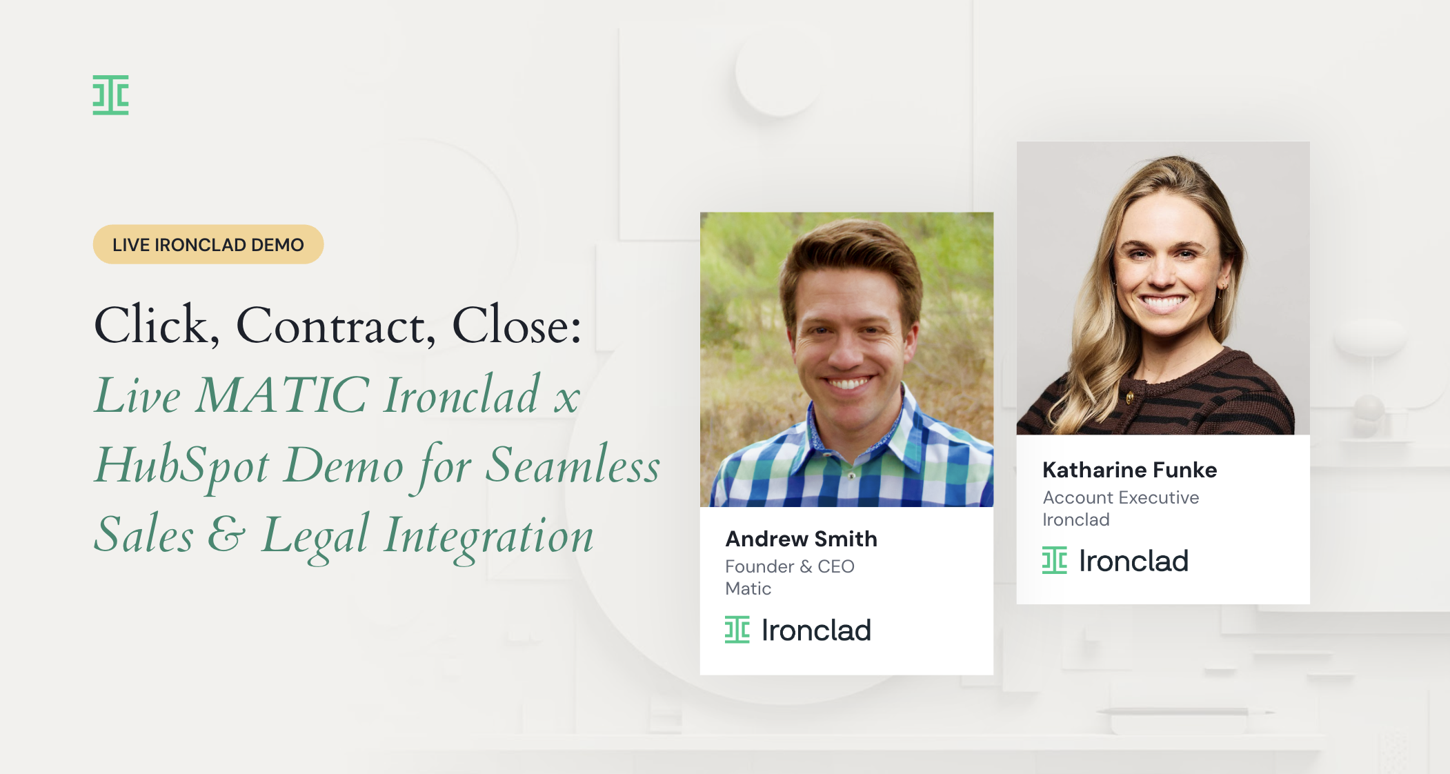 [Live Demo] Streamlining Sales & Legal with MATIC Ironclad Connector for Hubspot | Ironclad